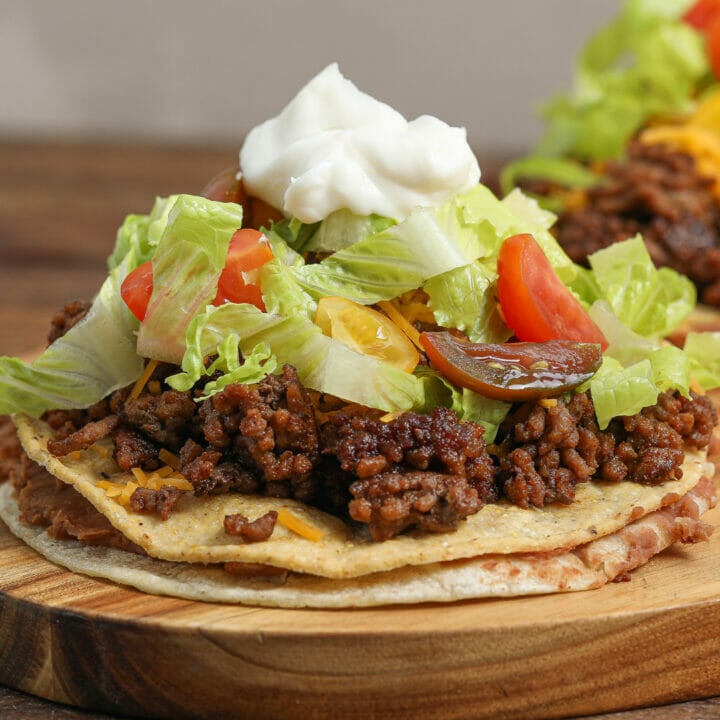 Double Decker Tostadas - The Salty Cooker – Flavorful, Simple Recipes ...