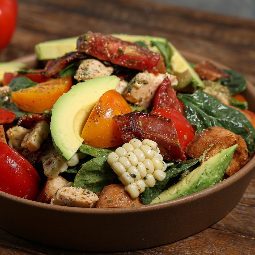 BLT Salad with Corn and Avocado - The Salty Cooker – Flavorful, Simple ...