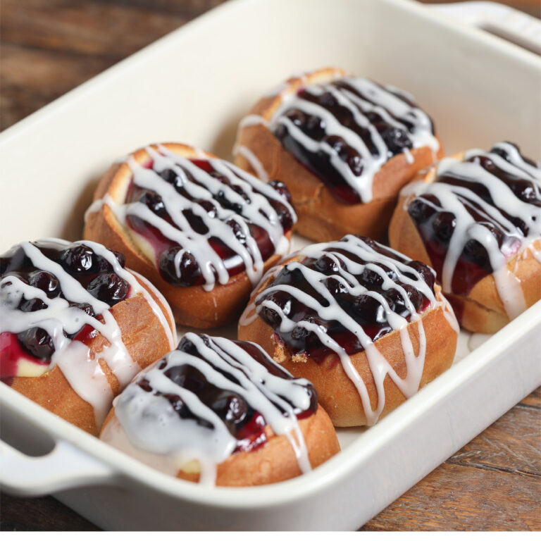 Lemon Blueberry Cheesecake Danish Sliders - The Salty Cooker ...