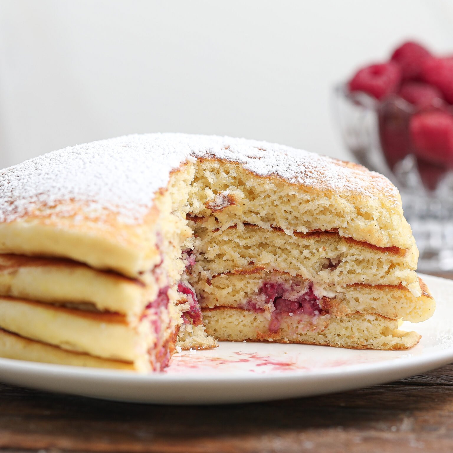 Lemon Raspberry Ricotta Pancakes - The Salty Cooker – Flavorful, Simple ...