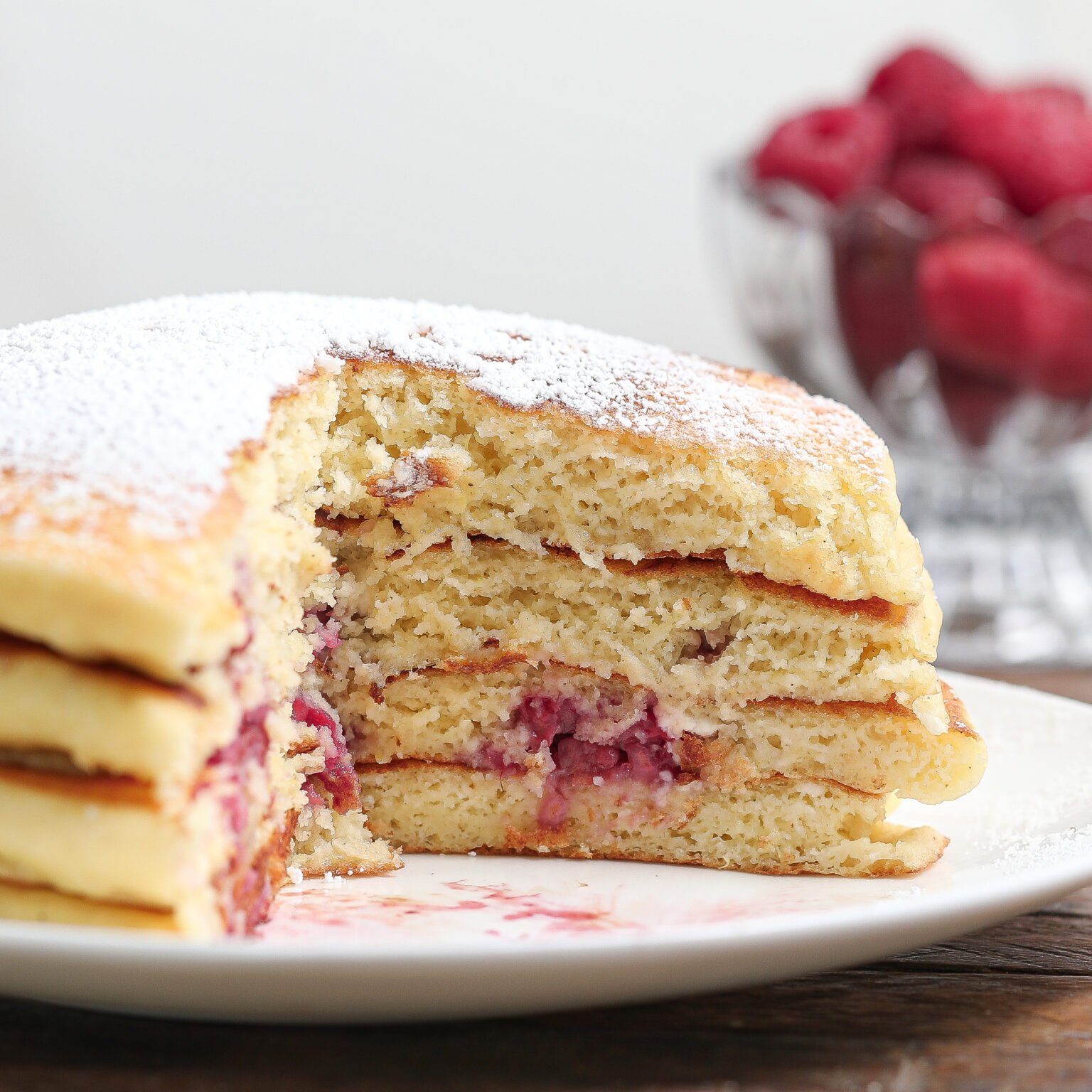 Lemon Raspberry Ricotta Pancakes - The Salty Cooker – Flavorful, Simple ...