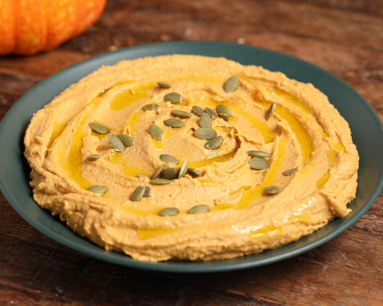Roasted Root Veggies with Pumpkin Hummus - The Salty Cooker – Flavorful ...