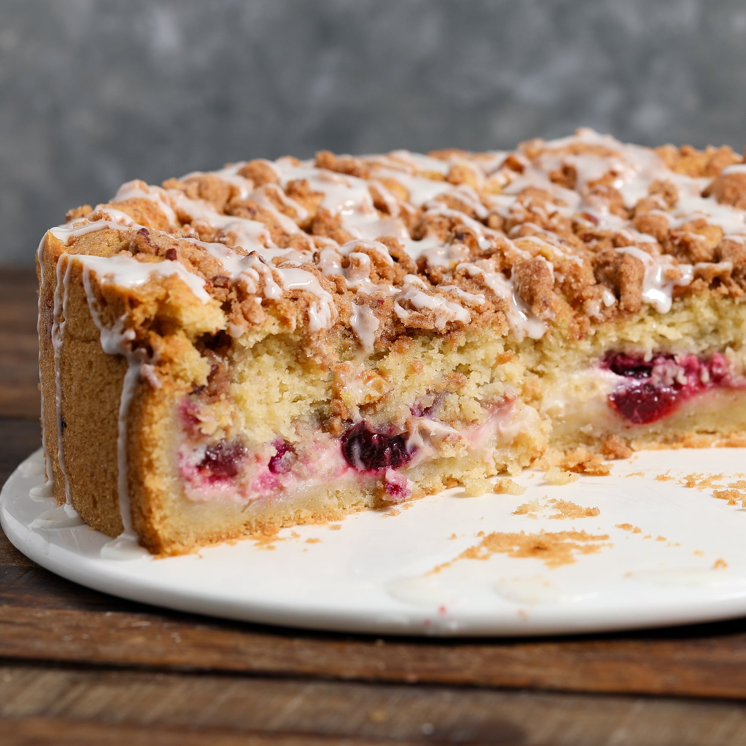 Cherry Cream Cheese Coffee Cake The Salty Cooker Flavorful Simple