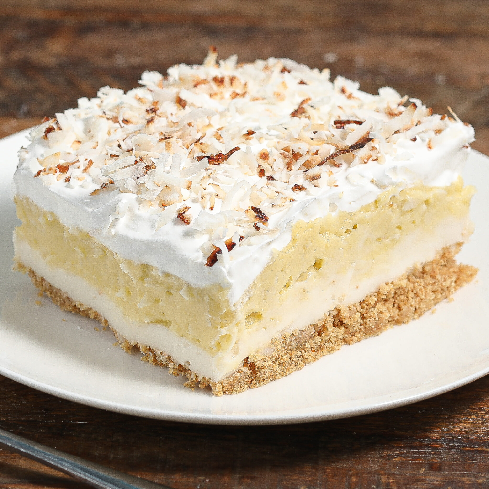 No-Bake Coconut Cream Lush - The Salty Cooker – Flavorful, Simple ...