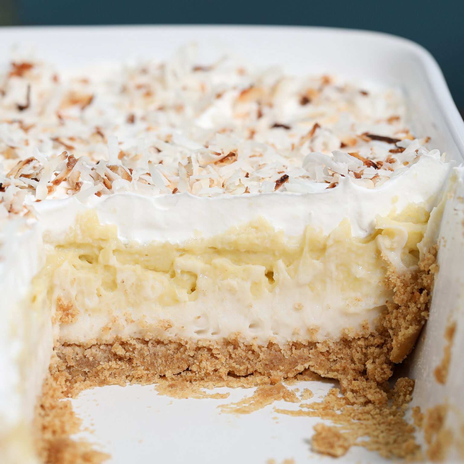 No-Bake Coconut Cream Lush - The Salty Cooker – Flavorful, Simple ...