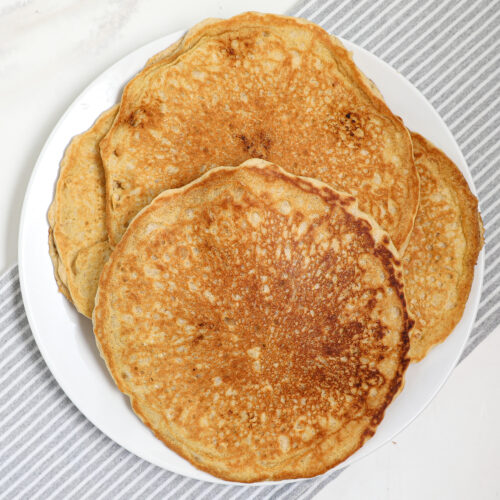 Banana Pancakes with Peanut Butter and Bacon - The Salty Cooker ...