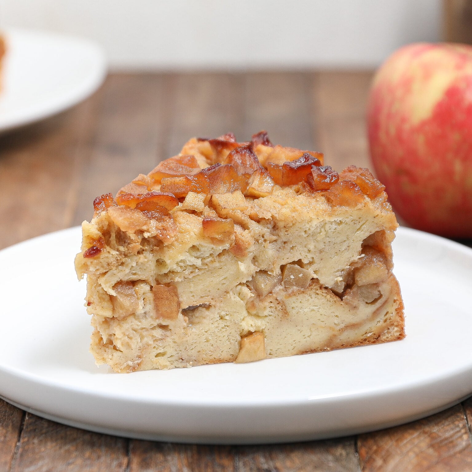 Caramel Apple Bread Pudding - The Salty Cooker – Flavorful, Simple ...