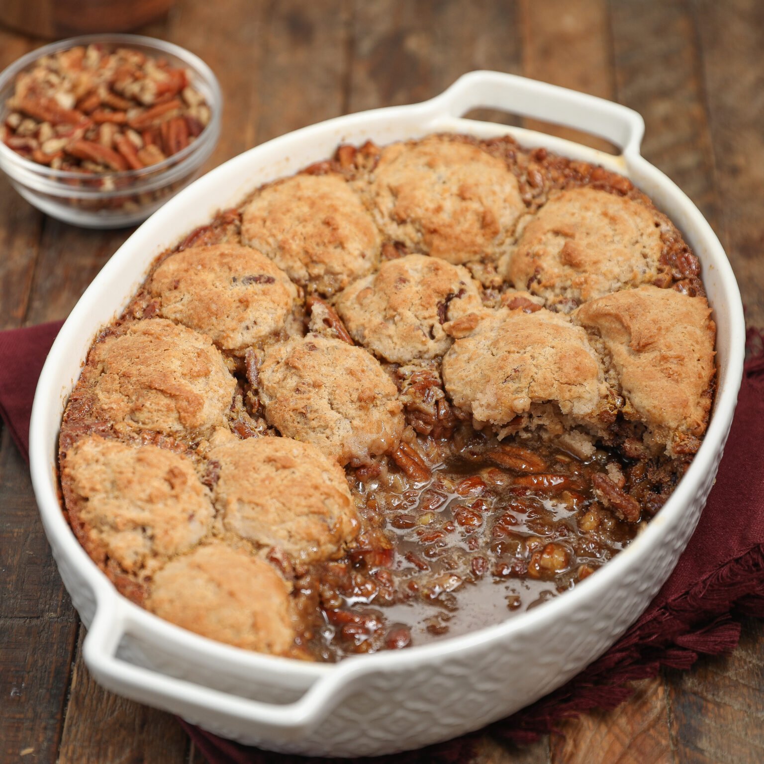 Pecan Pie Cobbler - The Salty Cooker – Flavorful, Simple Recipes for Everyday Cooking