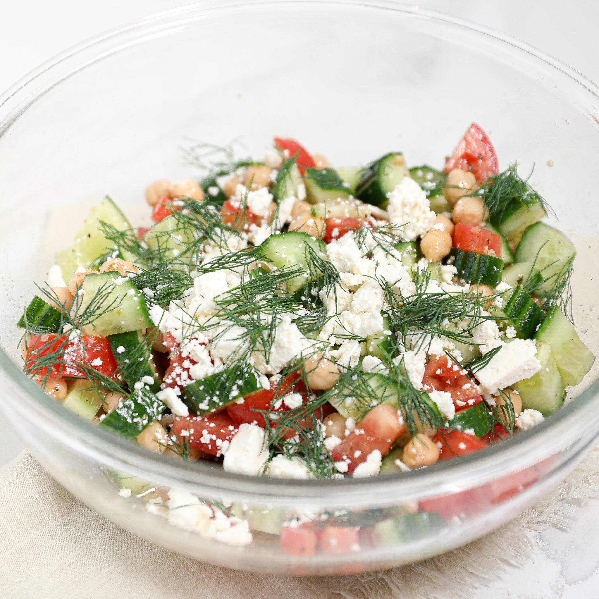 Greek Cucumber Salad with Red Wine Vinegar Dressing - The Salty Cooker ...