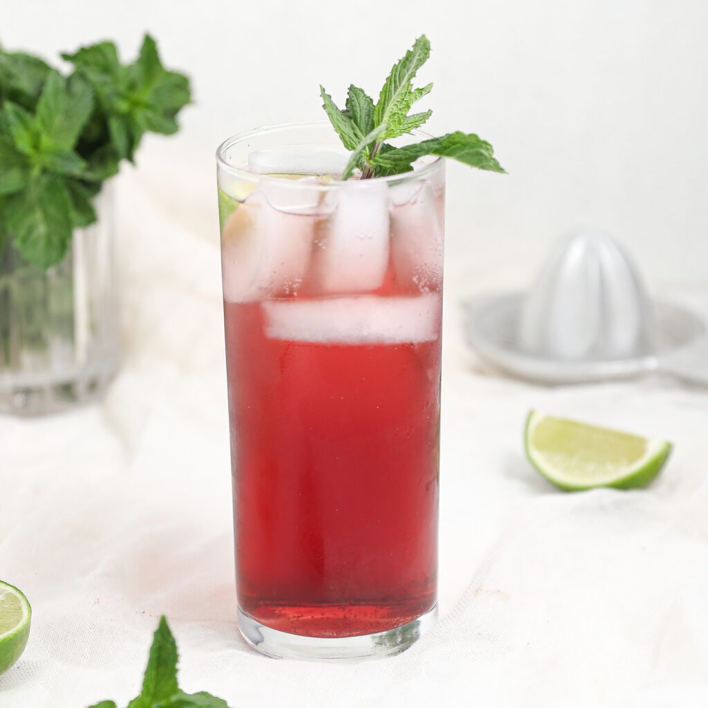 Blueberry Mojito Mocktail with Real Blueberry Juice - The Salty Cooker ...