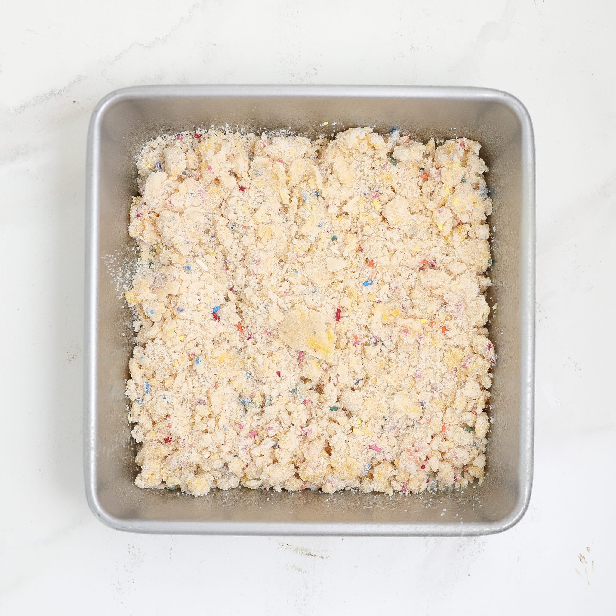 Confetti Gooey Butter Cake with Pre-Made Cake Mix - The Salty Cooker ...