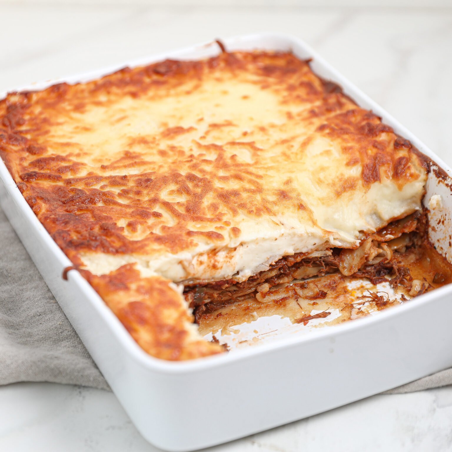 Beef Short Rib Ragu Lasagna with Béchamel Sauce - The Salty Cooker ...