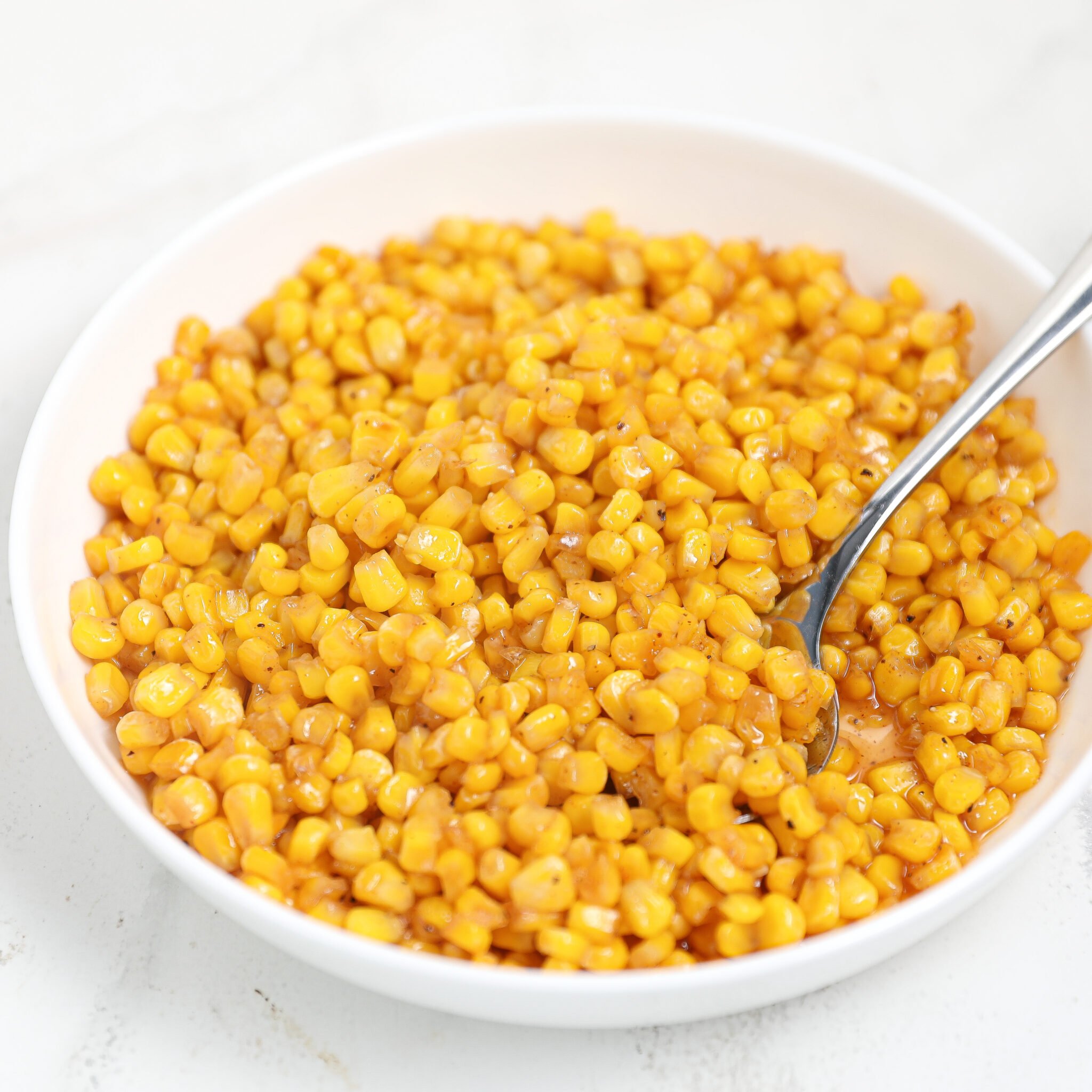 Hot Honey Butter Corn (Hot Honey Skillet Corn) - The Salty Cooker ...