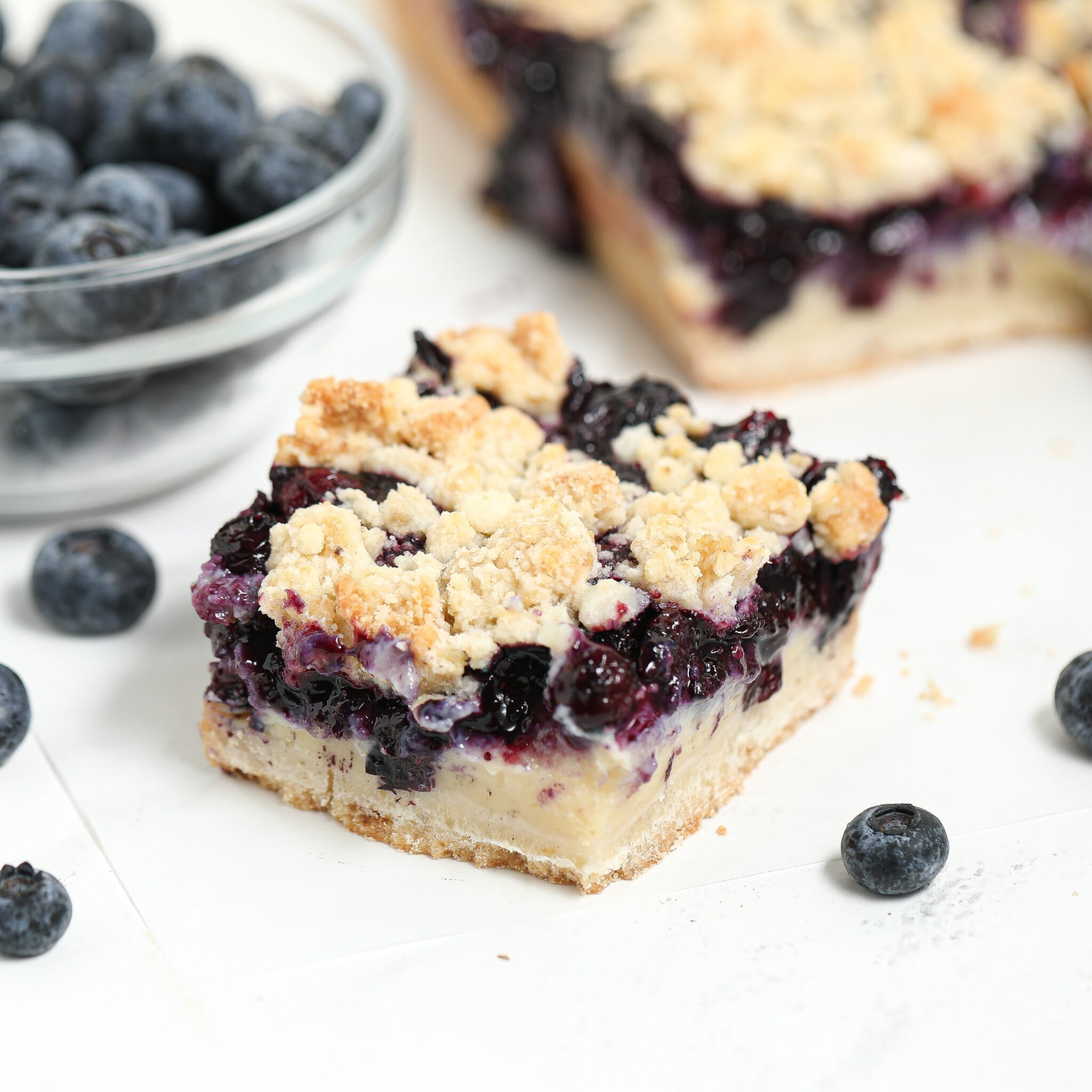 Easy Blueberry Custard Bars with Shortbread Crust - The Salty Cooker ...