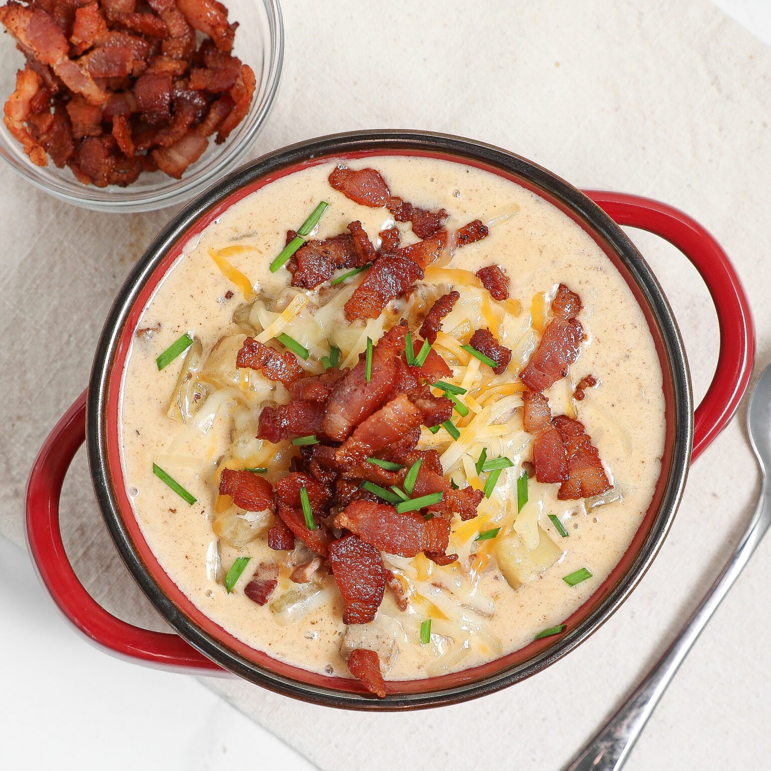 Creamy Bacon Chowder with Pork - The Salty Cooker – Flavorful, Simple ...