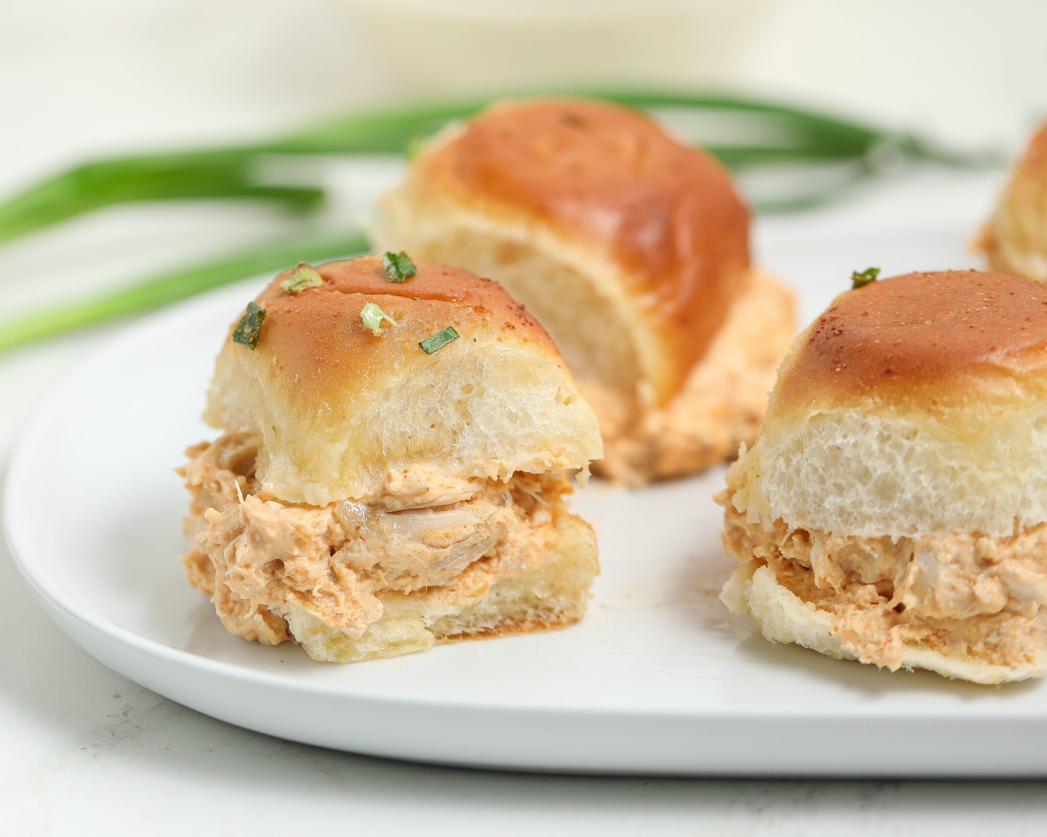 Cheesy Buffalo Chicken Sliders With Queso - The Salty Cooker ...